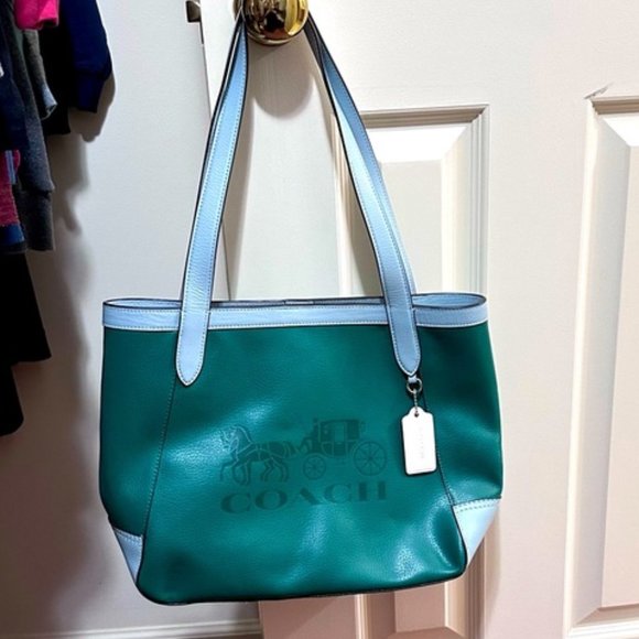 Coach | Bags | Coach Colorblock Horse Carriage Tote | Poshmark